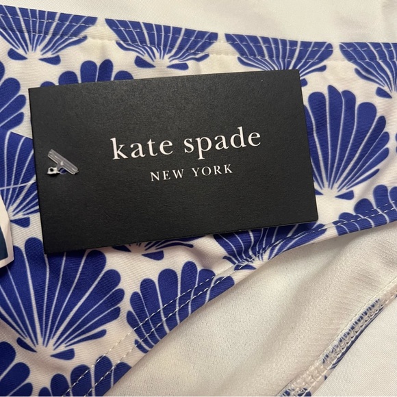 kate spade | Swim | Nwt Kate Spade Shell Swim Suit Top Blue Berry Max ...